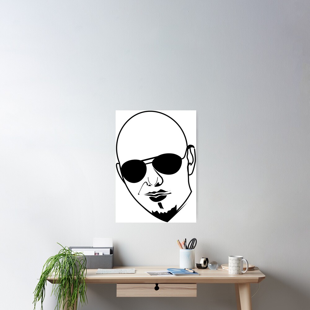 "Mr.worldwide pitbull singer silhouette" Poster for Sale by ...