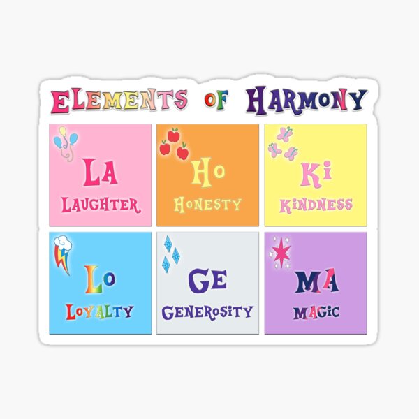 "Elements of Harmony" Sticker for Sale by Pyranda | Redbubble