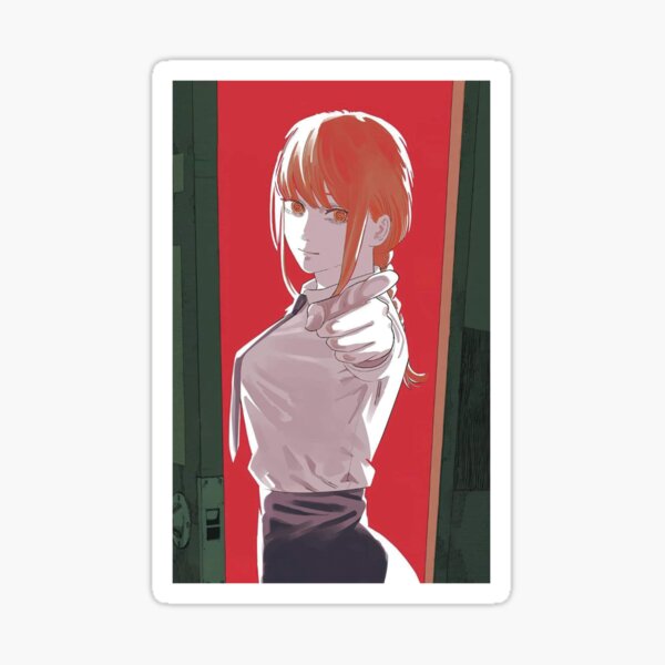 "Chainsaw Man Makima" Sticker by Paranoiaxx | Redbubble