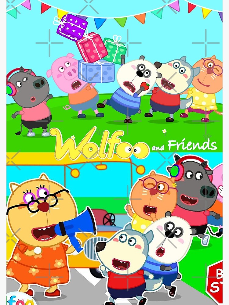 "Pagio New Wolfoo and Friends is an animated 2021" Spiral Notebook for ...