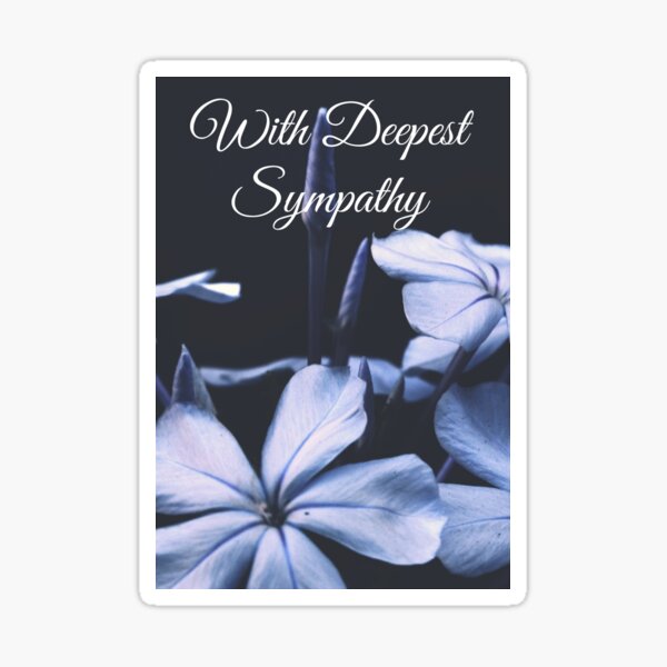 "Loving Memory Of - with Deepest Sympathy Flowers" Sticker for Sale by ...