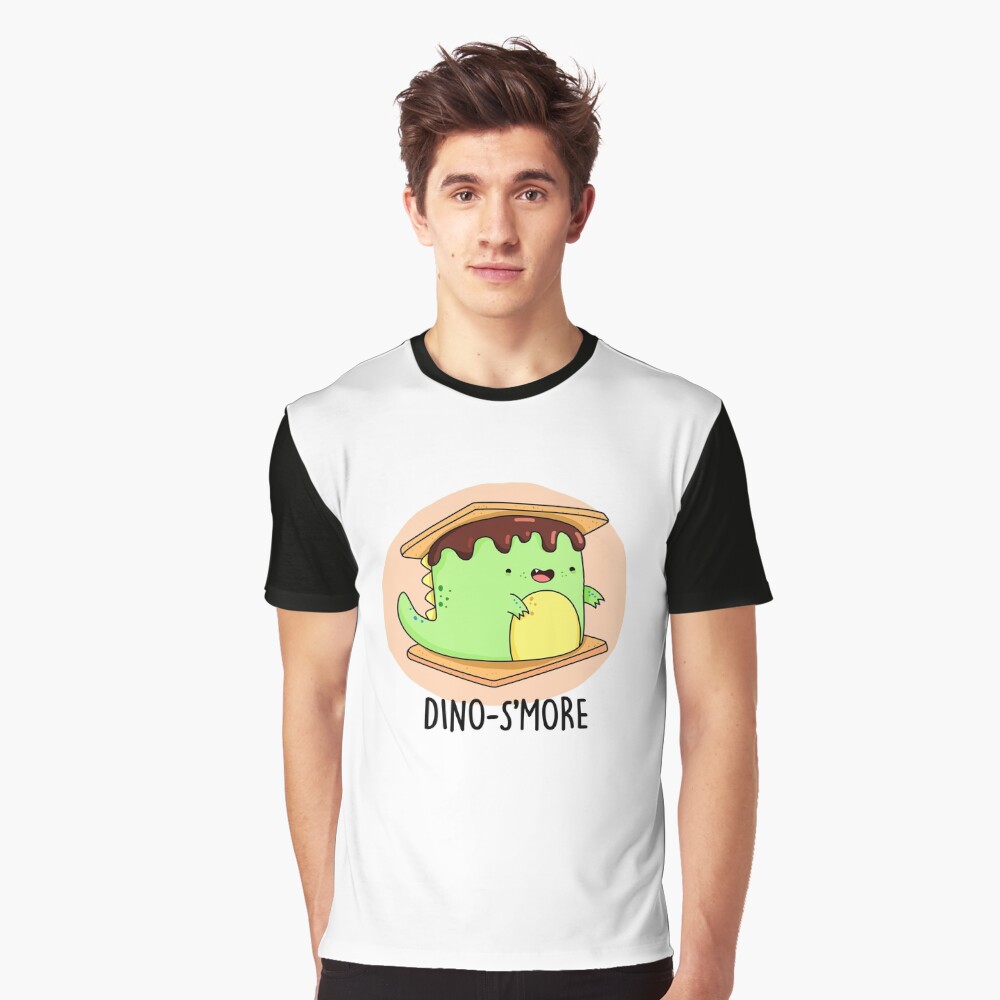 "Dinosmore Funny Dinosaur Smore Puns " Sticker for Sale by punnybone ...