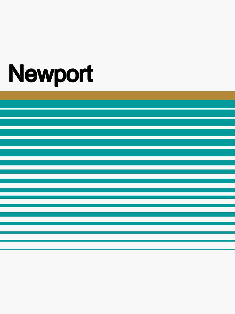 "Newport Cigarettes Classic T-Shirt" Sticker by Lukifo-Radical | Redbubble