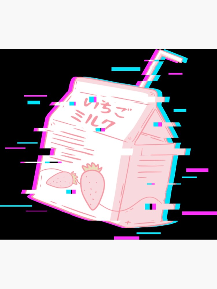 "Japanese Milk Carton Kawaii Anime " Poster by PinkieSalter | Redbubble