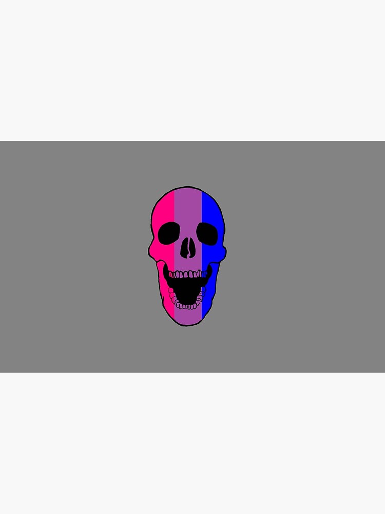 Bi Pride Flag Skull Mug By Loganshmogan Redbubble