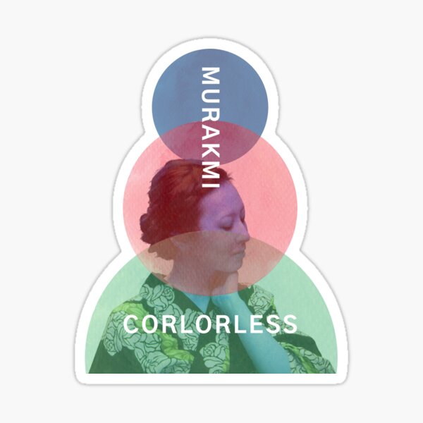 "Haruki Murakami - Colorless" Sticker by Super-Mikoon | Redbubble