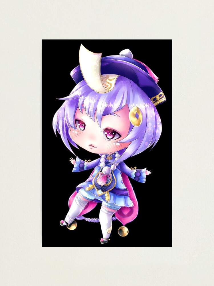 Lámina fotográfica «Qiqi - Genshin Impact goodies cute chibi chinese ...
