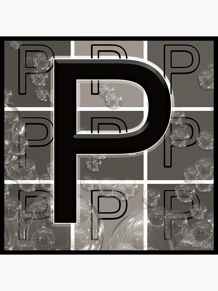 "Versal P" Poster for Sale by leobrix | Redbubble