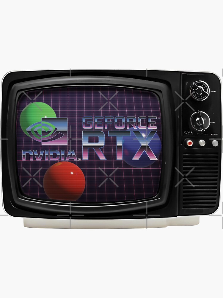 "geforce RTX nvidia 80s edition" Sticker for Sale by krijnlol | Redbubble