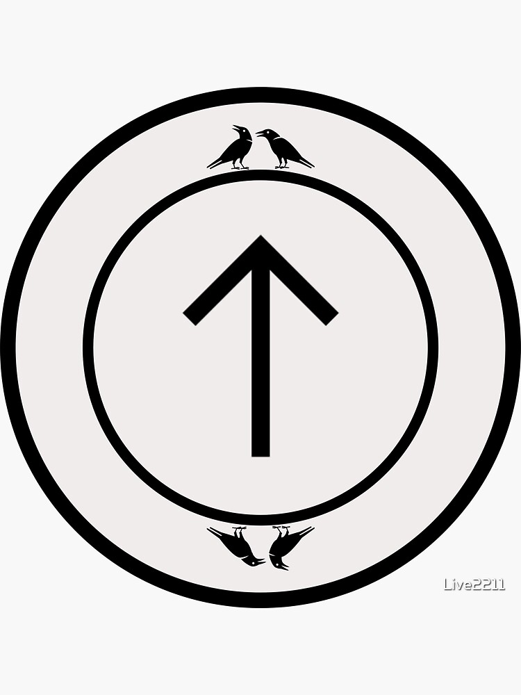 "Tiwaz - Raven White - Norse Rune - Viking Rune - Ancient Alphabet ...