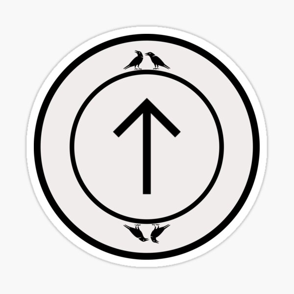 "Tiwaz - Raven White - Norse Rune - Viking Rune - Ancient Alphabet ...