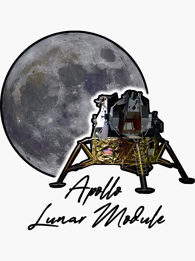"Apollo Lunar Module" Sticker by RsKilbar | Redbubble