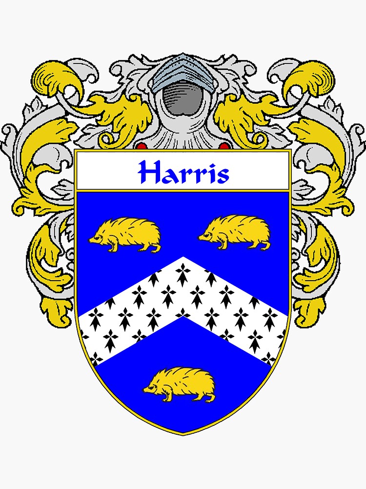 "Harris Coat of Arms/Family Crest" Sticker for Sale by IrishArms ...