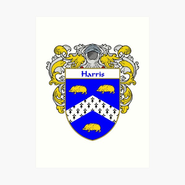 "Harris Coat of Arms/Family Crest" Art Print by IrishArms | Redbubble