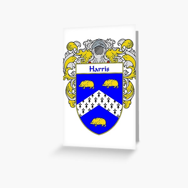 "Harris Coat of Arms/Family Crest" Greeting Card for Sale by IrishArms ...