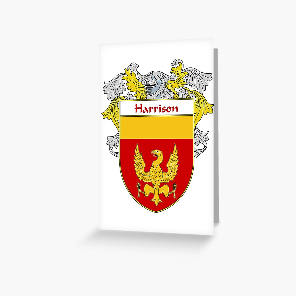 "Harrison Coat of Arms/Family Crest" Greeting Card by IrishArms | Redbubble