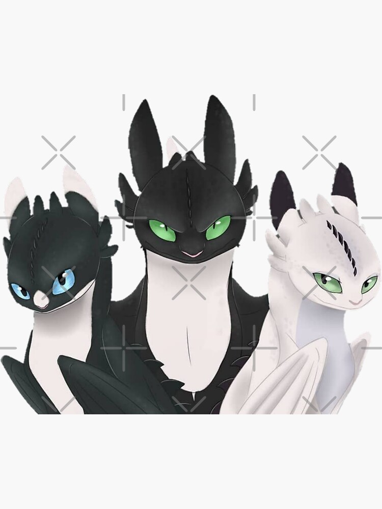 "Toothless family" Sticker for Sale by artask | Redbubble