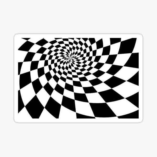 "Optical Illusion" Sticker for Sale by Supercoolartman | Redbubble