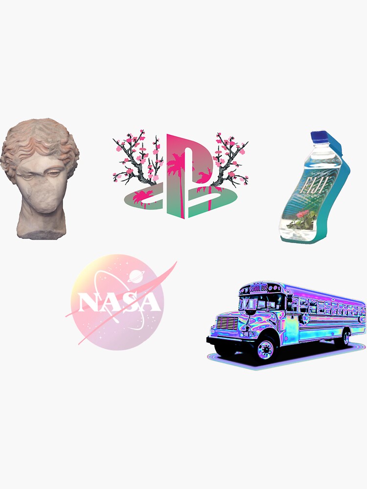"Vaporwave sticker pack v.3" Sticker for Sale by Vaporwave96kid | Redbubble