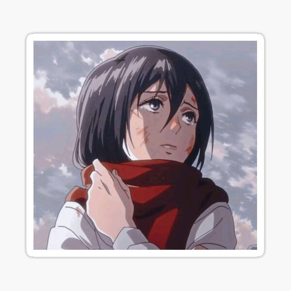 "Attack on Titan mikasa" Sticker by Anime-Store1 | Redbubble