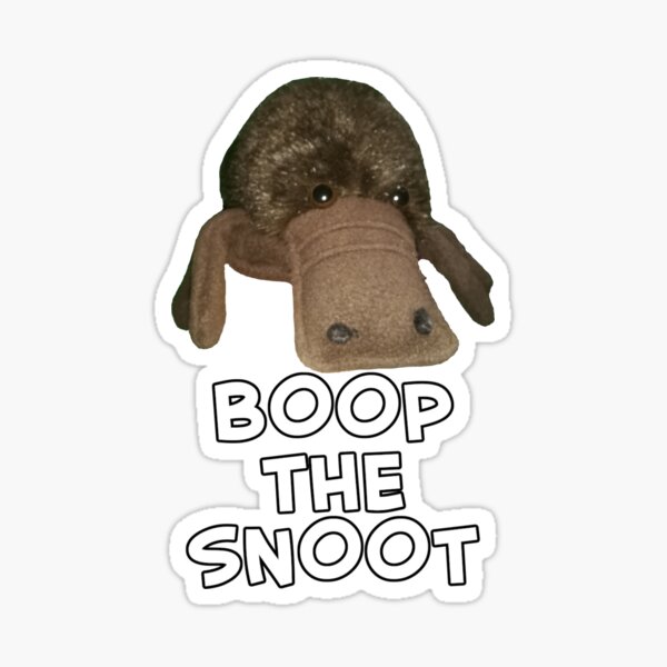"Boop The Snoot" Sticker for Sale by SpiderMwa | Redbubble