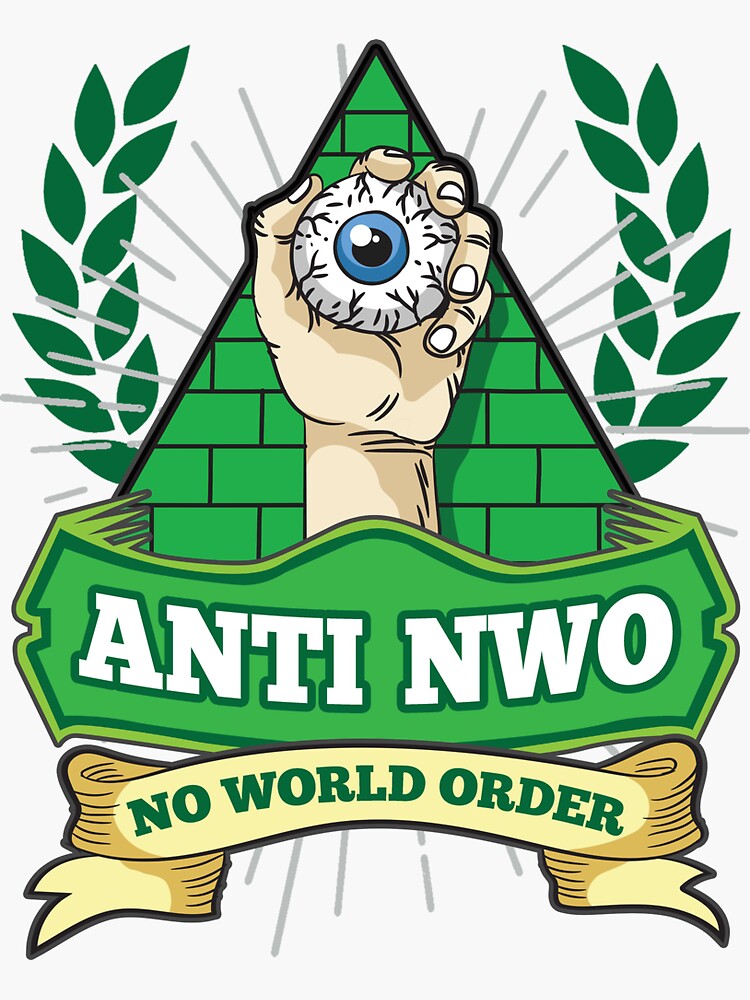 "Anti NWO NO World Order GIft For Men Women" Sticker for Sale by ...