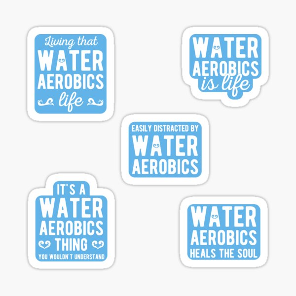 "Pack Water Aerobics" Sticker by artworkbyrihen | Redbubble