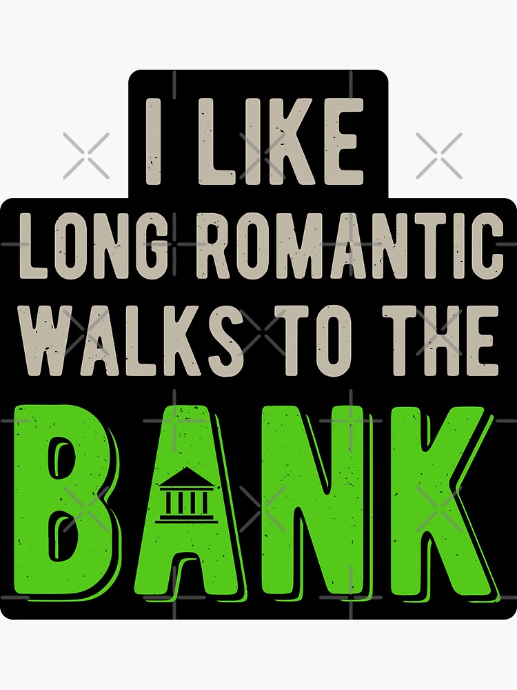 "Funny Banker" Sticker for Sale by artworkbyrihen | Redbubble