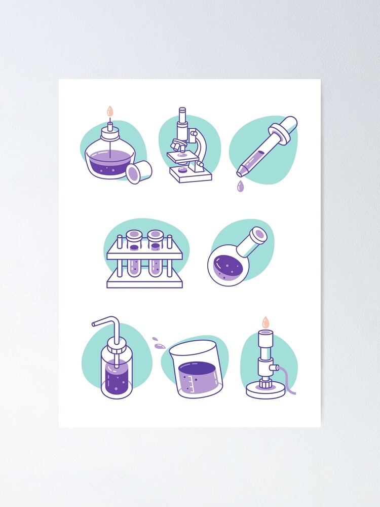 "Funny lab week sticker pack" Poster for Sale by punnyfashion | Redbubble