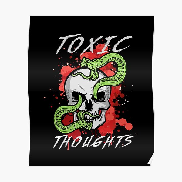 "Stoner rock skull with snakes" Poster for Sale by ElBeDesigns | Redbubble