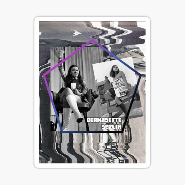 "Bernadette Devlin VaporWave" Sticker for Sale by LittleSparrowT ...