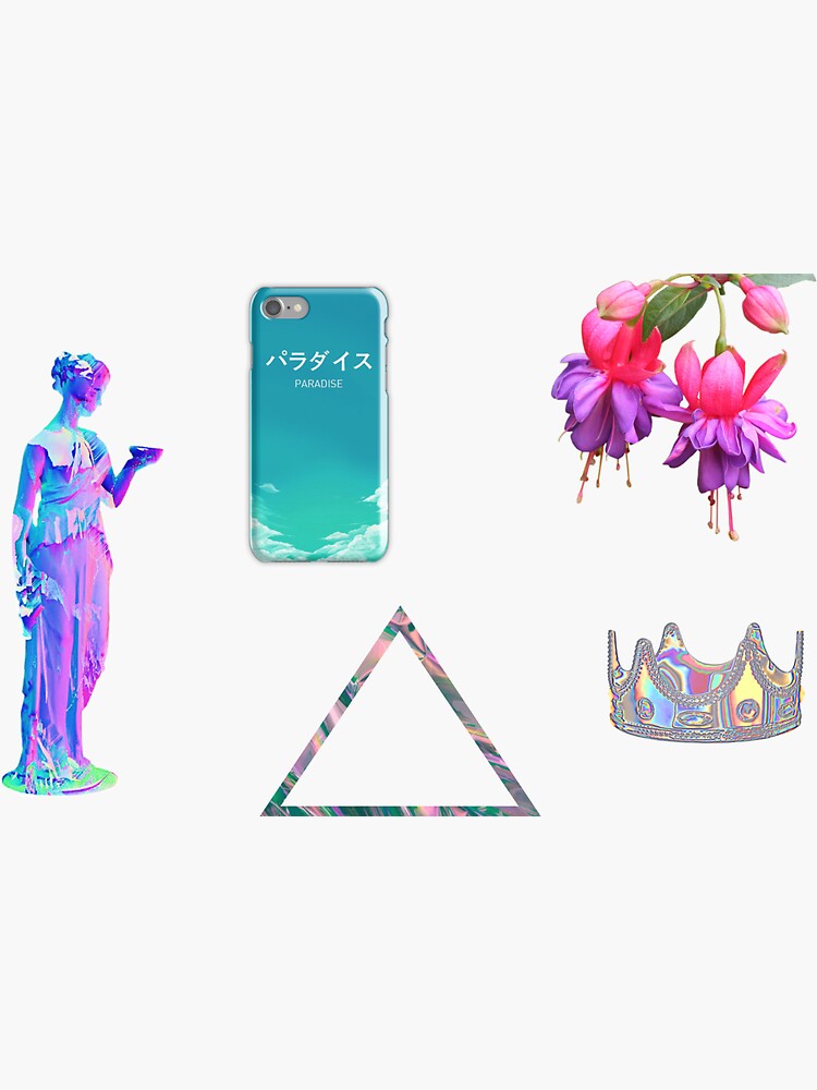 "Vaporwave sticker pack v.5" Sticker for Sale by Vaporwave96kid | Redbubble