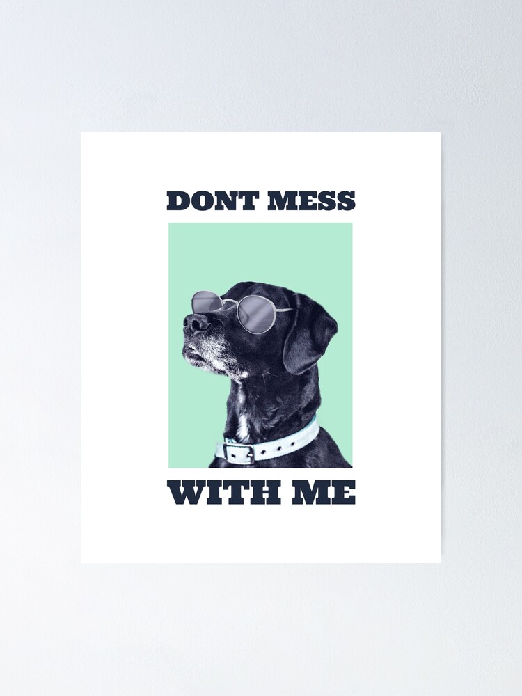 "DONT MESS WITH ME" Poster for Sale by konstantinospao | Redbubble