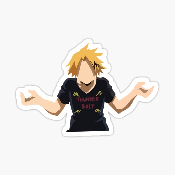 "Denki Kaminari" Sticker for Sale by AmiaDDesign | Redbubble