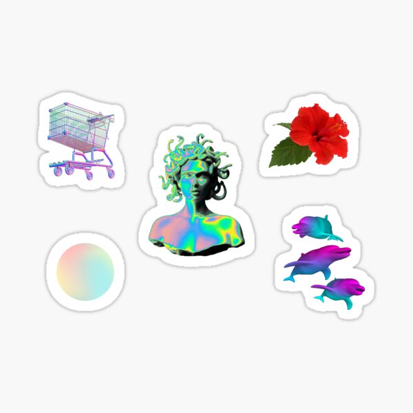 "Vaporwave sticker pack v.9" Sticker for Sale by Vaporwave96kid | Redbubble
