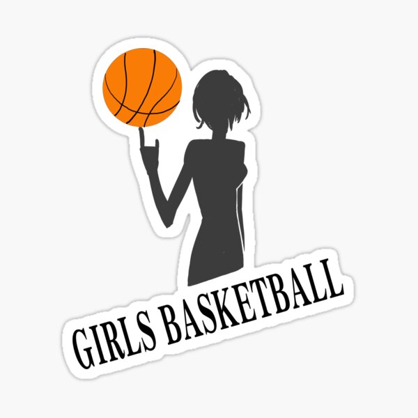 "Girl Basketball" Sticker for Sale by Golden-Naga | Redbubble