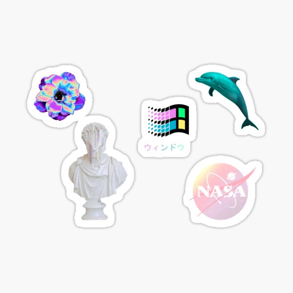 "Vaporwave sticker pack v.10" Sticker for Sale by Vaporwave96kid ...