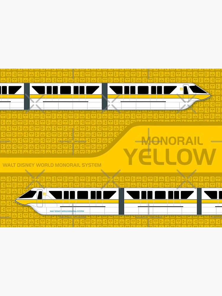 "Monorail Yellow" Sticker for Sale by StevenZe | Redbubble