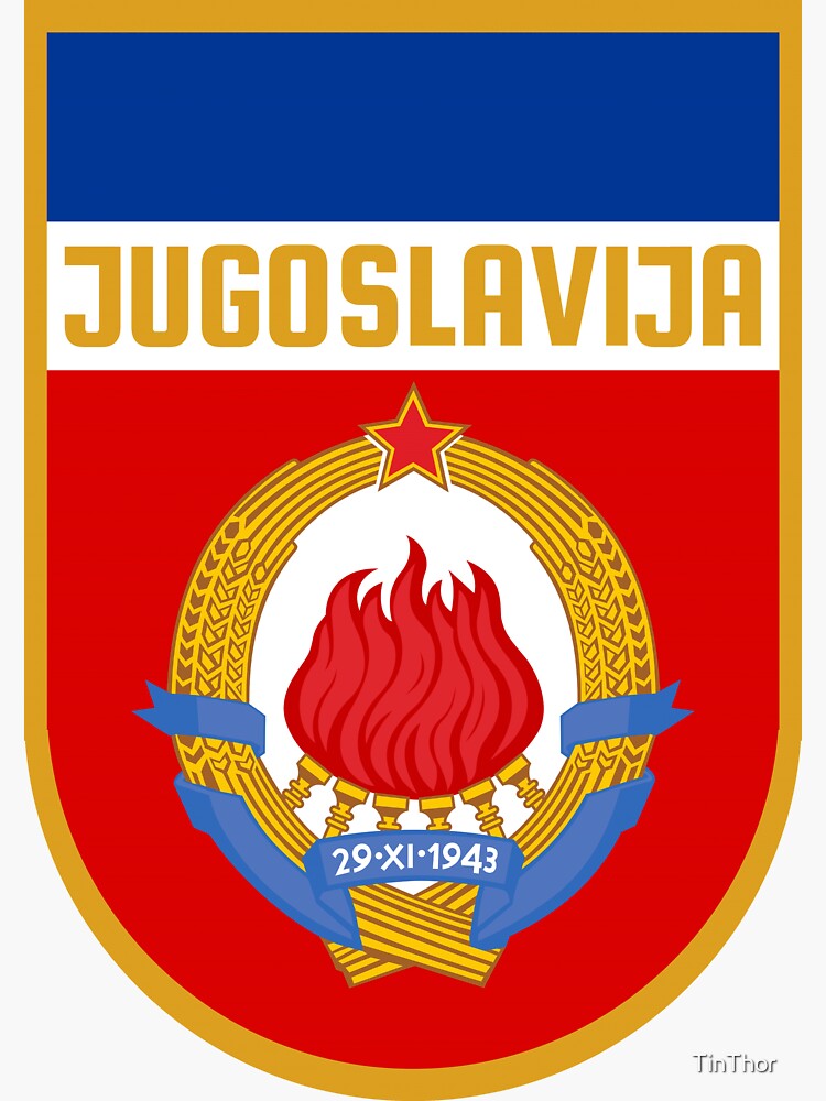 "Jugoslavija YASSA " Sticker for Sale by TinThor | Redbubble