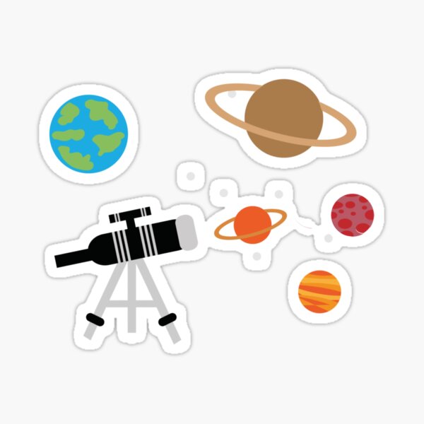 "Space Cadet Astronomer" Sticker by marberway48 | Redbubble