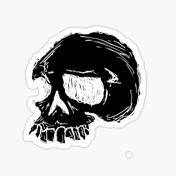 Skull Sticker For Sale By Samcloverhearts Redbubble