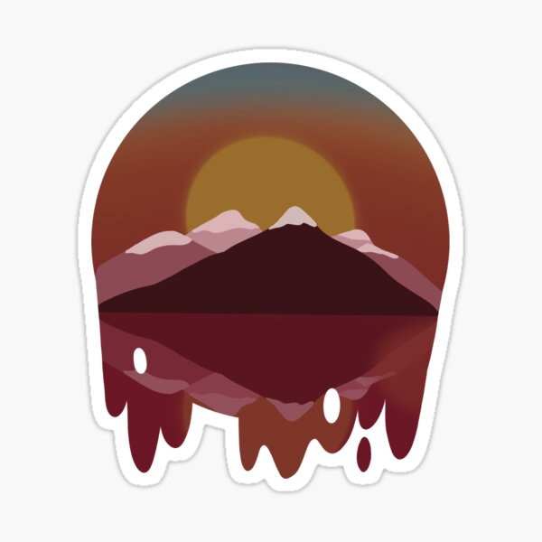 "Dripping Sunset" Sticker for Sale by MattiesInk | Redbubble