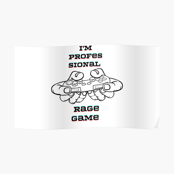 "rager game " Poster for Sale by lera18 | Redbubble