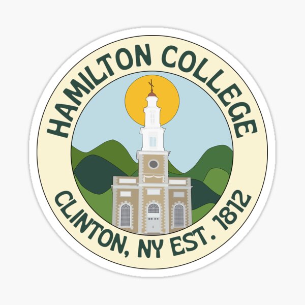 "Hamilton College stamp" Sticker for Sale by cgoldstein | Redbubble