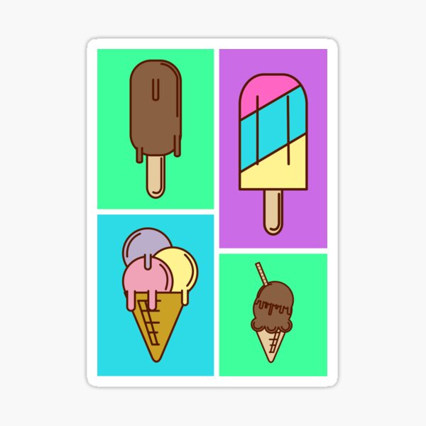 "Ice cream paint job " Sticker for Sale by GippsDesigns | Redbubble