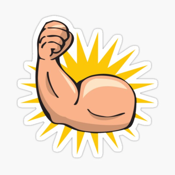 "Strong Male Biceps." Sticker for Sale by radouane2020 | Redbubble