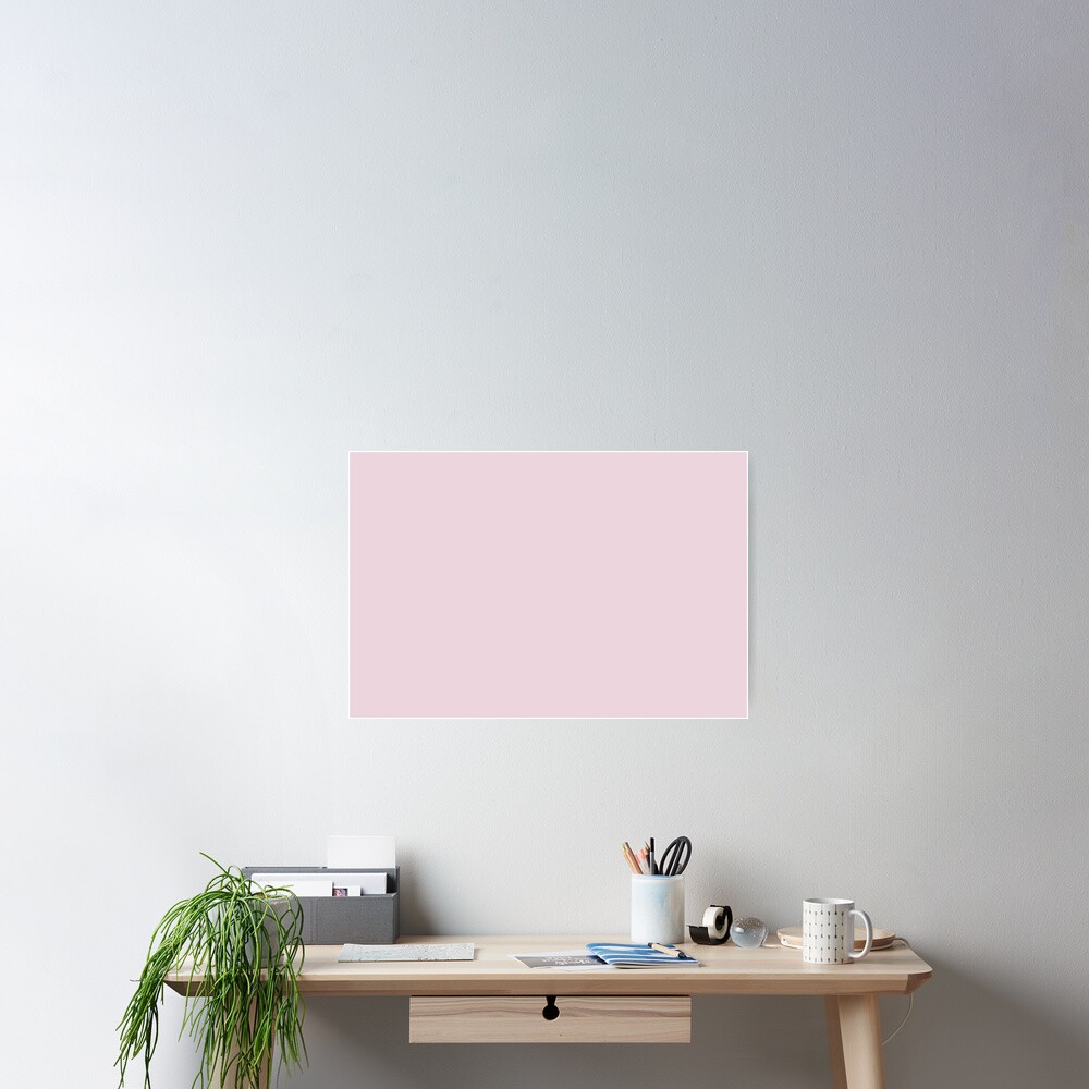 Póster «Coordenadas de color sólido rosa pastel ultra pálido con ...