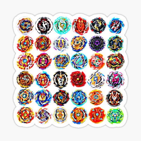 Beyblade Burst Anime Stickers | Redbubble