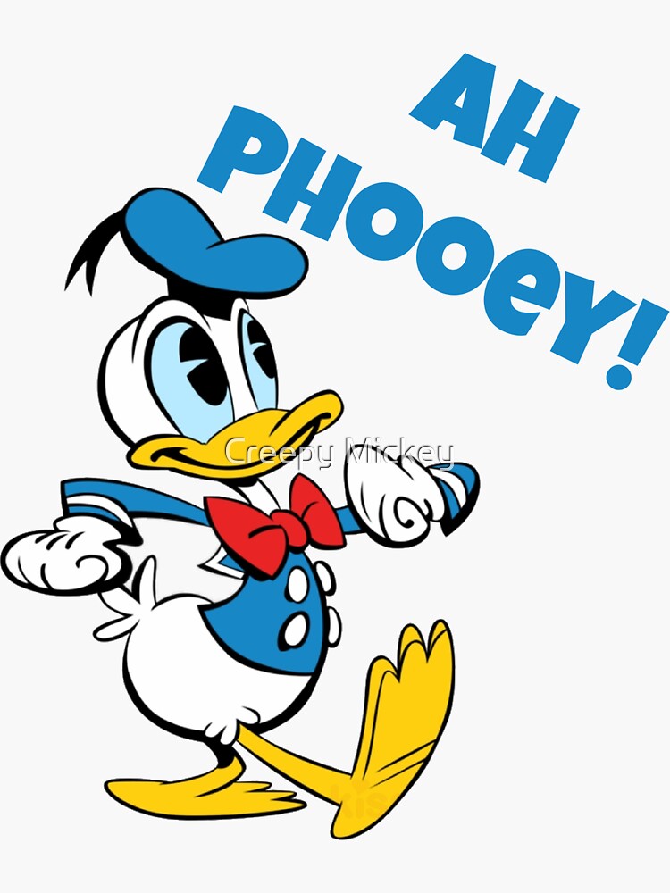 "Ah Phooey!" Sticker for Sale by emalema159 | Redbubble