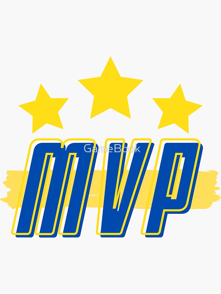 "Most Valuable Player MVP 2" Sticker by GameBook | Redbubble